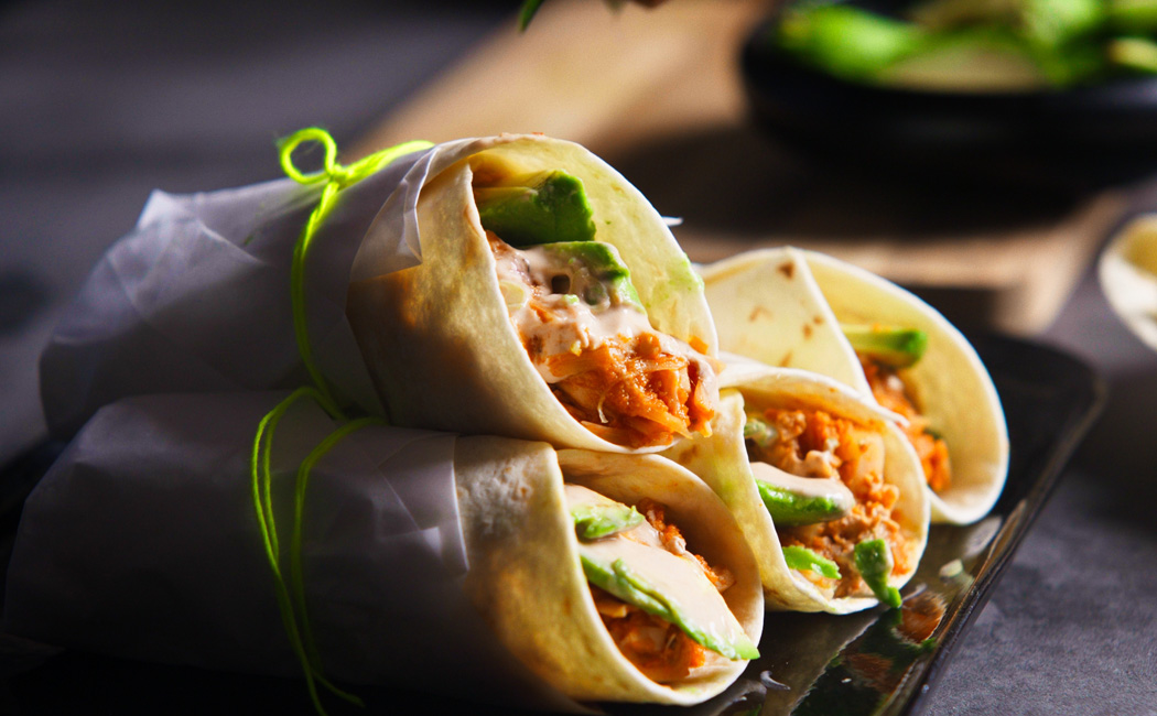Unser Netto-Rezept für dich - Jackfruit-Tinga-Wraps mit Chipotle-Sauce
