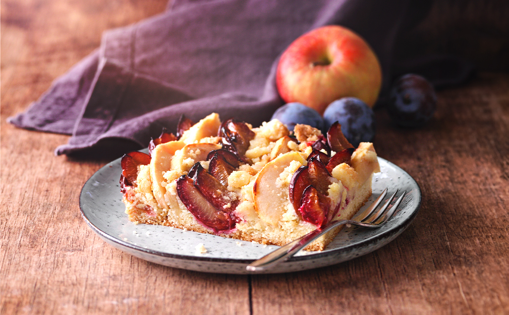 Unser Netto-Rezept für dich - Apfel-Zwetschgen-Kuchen