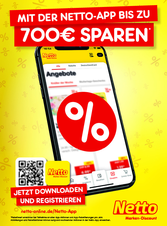Netto Marken-Discount - Kampagne - Wöchentlich sparen mit der Netto-App
